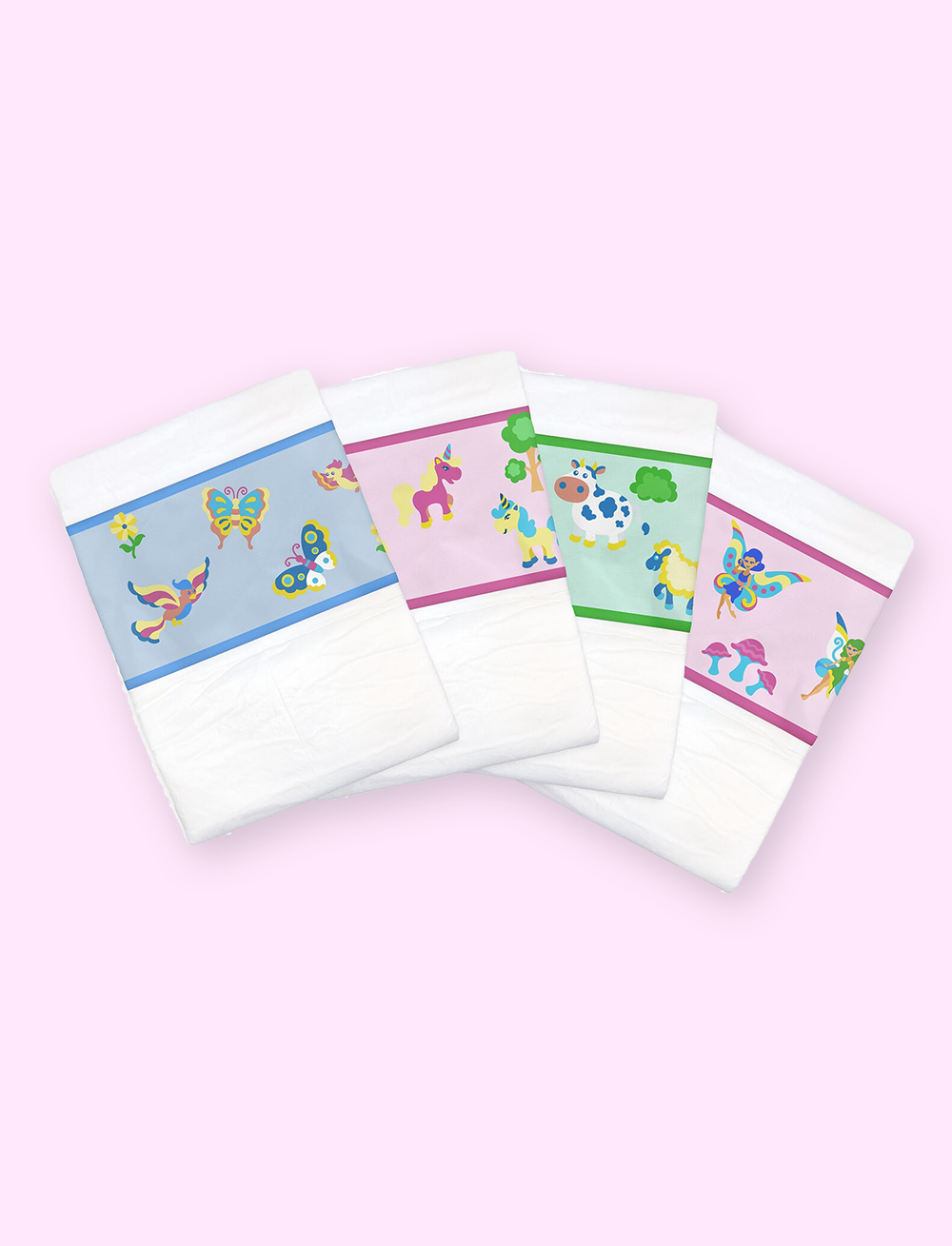 NRU Playdayz classic pink - Plastic diapers - Diaper Minister