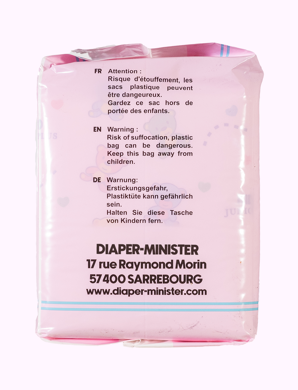 Kiddo Junior Plus pink - Plastic diapers - Diaper Minister