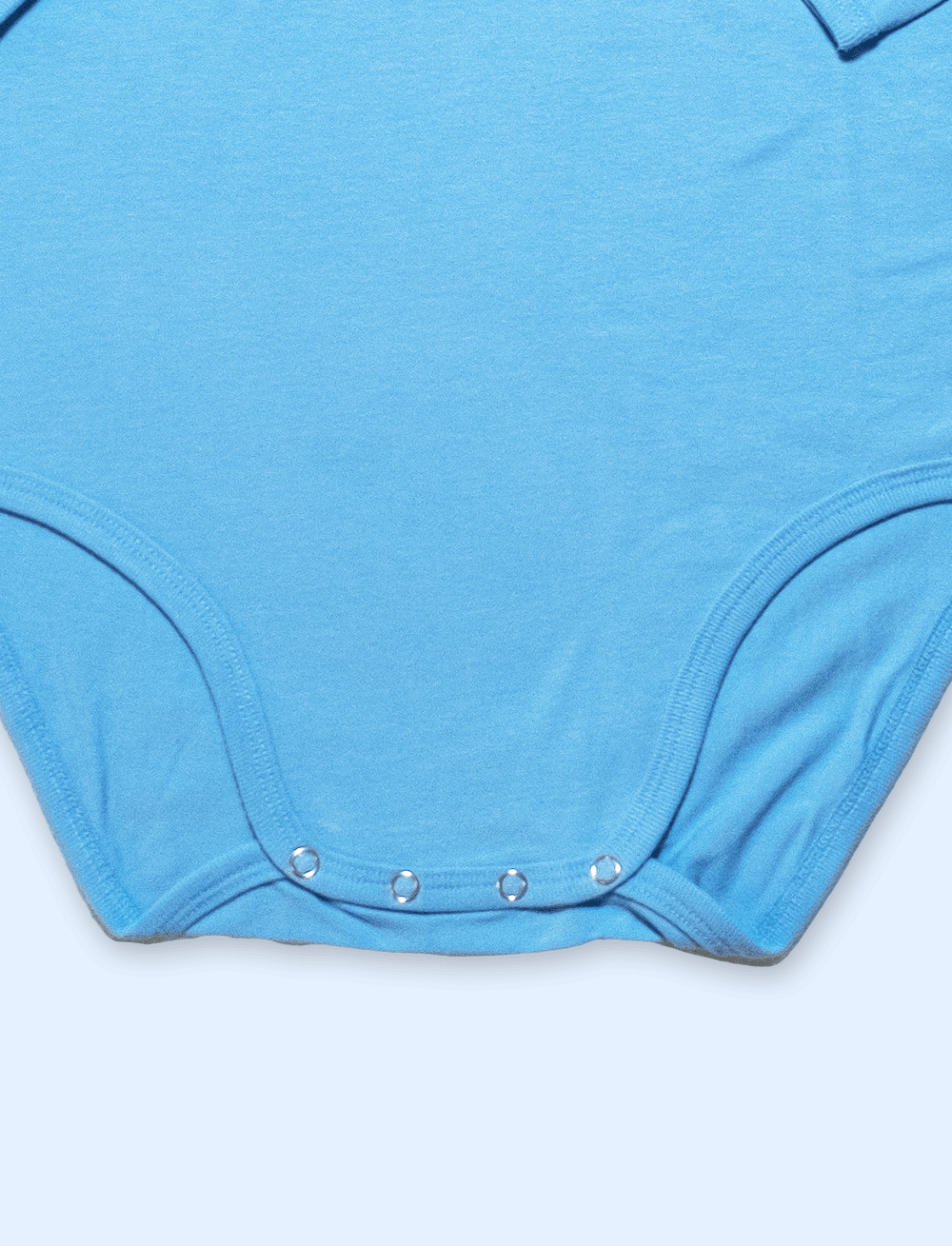 Plain light blue onesie long sleeves - Onesie - Diaper Minister