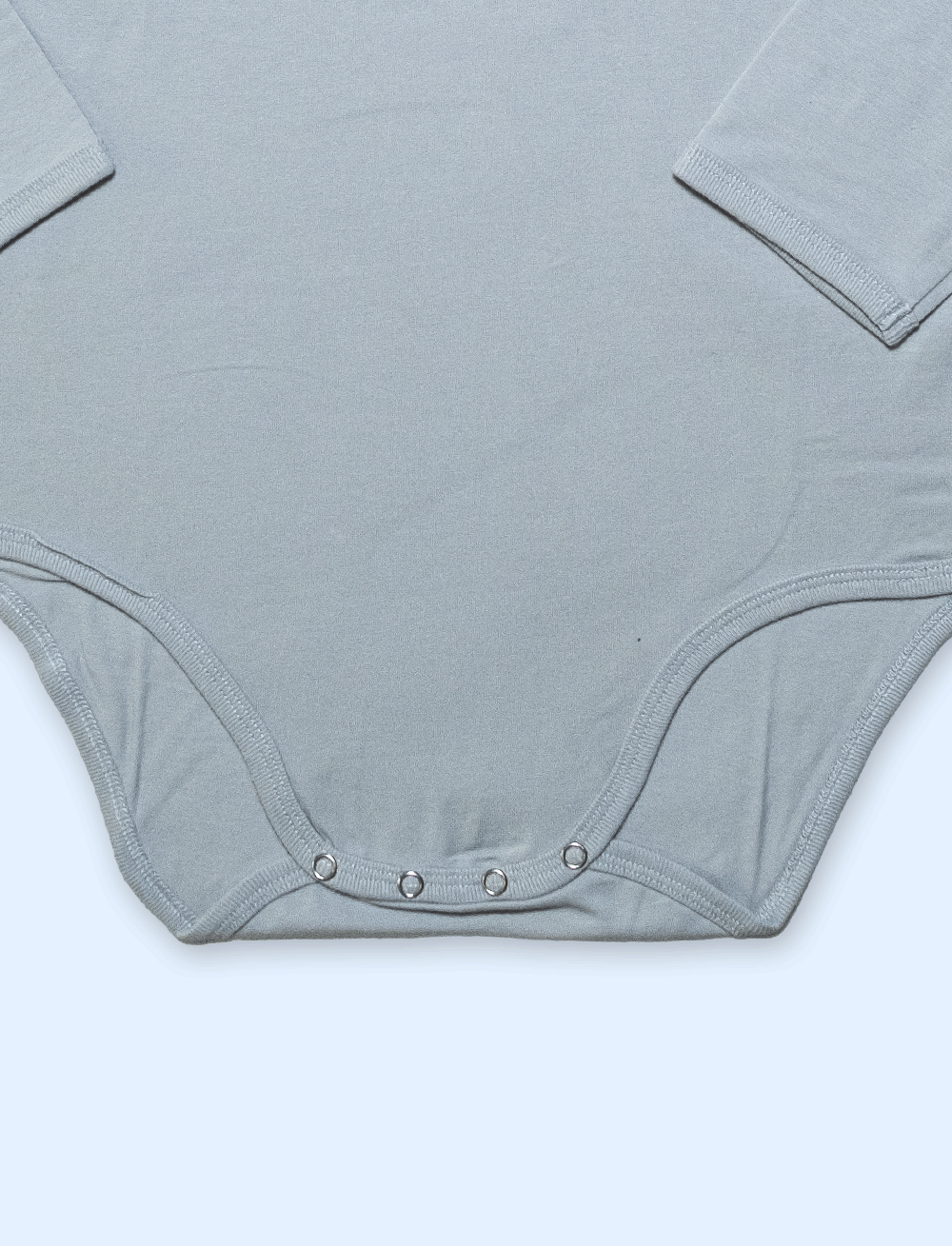 Body uni gris manches longues - Bodys - Diaper Minister