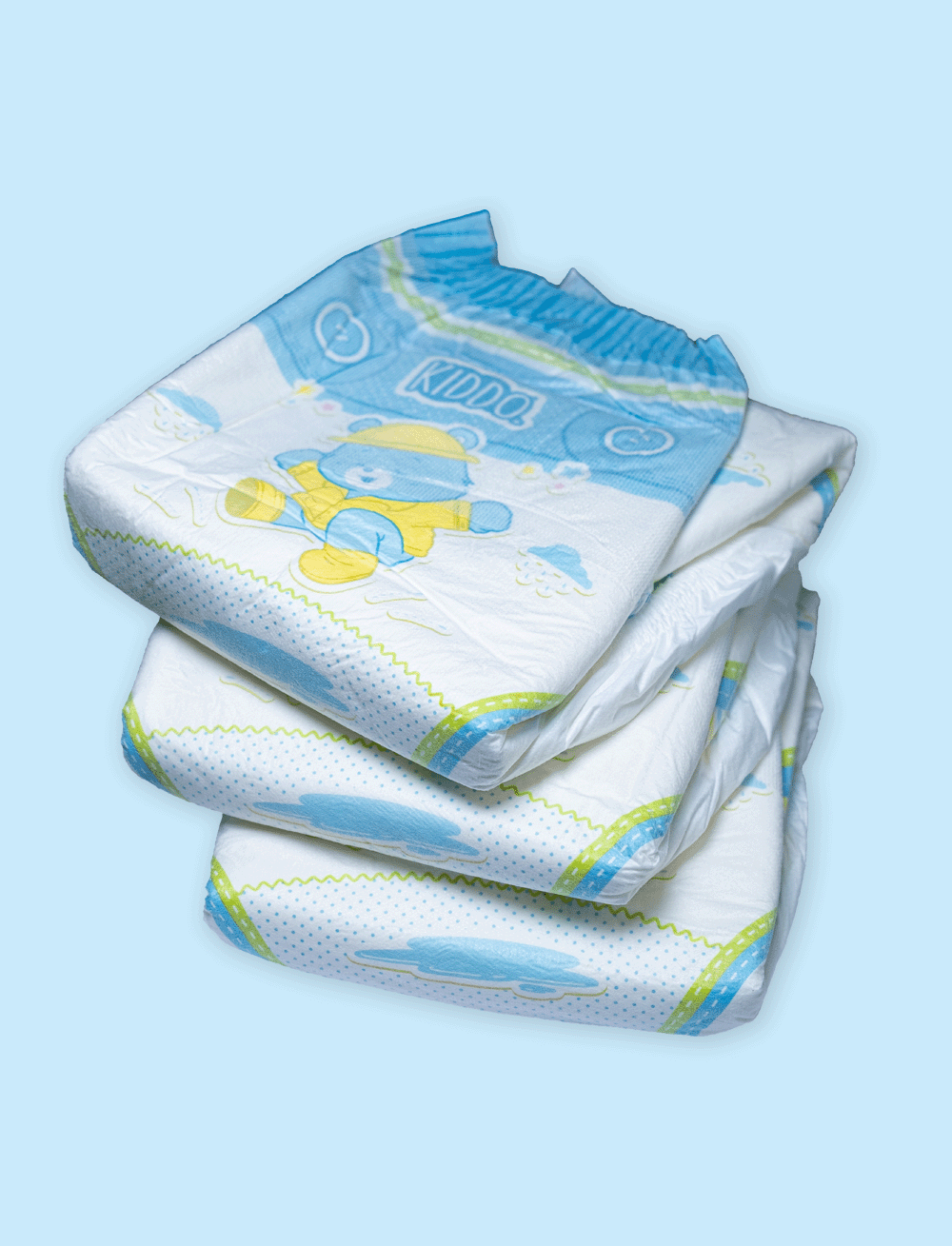 Kiddo Teddy's Ultra - 4 Klebestreifen - Cotton feel Windeln - Diape...