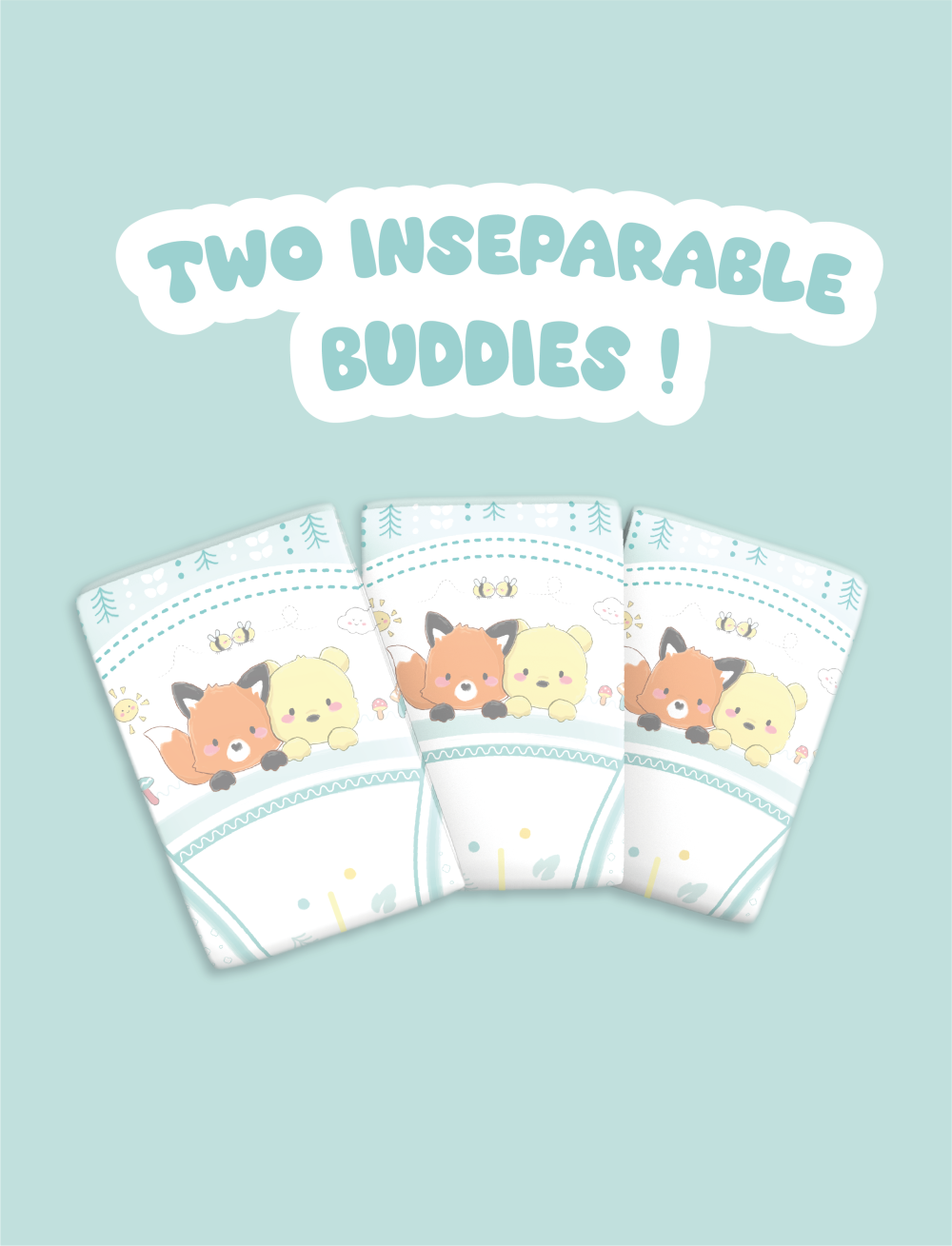 LNGU Honey Tales - Cloth-backed diaper - Diaper Minister