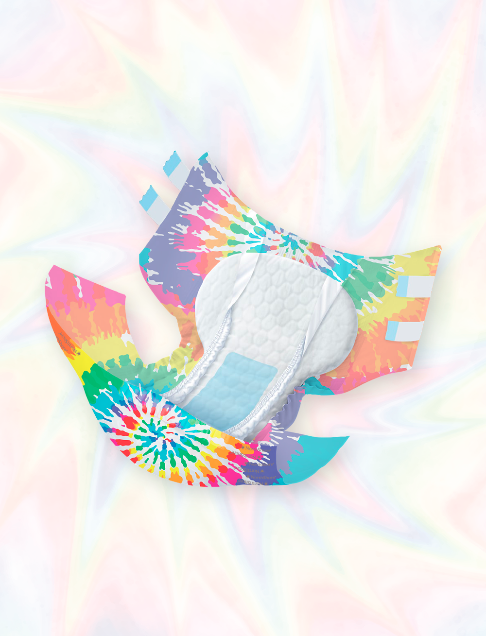 Northshore Megamax Bunte - Windeln mit Plastik-Folie - Diaper Minister